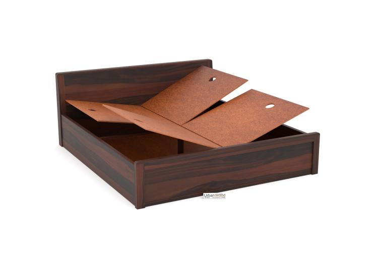 Buy Elora Box Storage Bed (King Size, Walnut Finish) Online in India | UrbanWood
