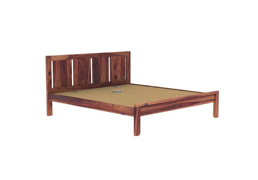 Buy Topaz Bed Without Storage (King Size,Teak Finish) Online : Urbanwood