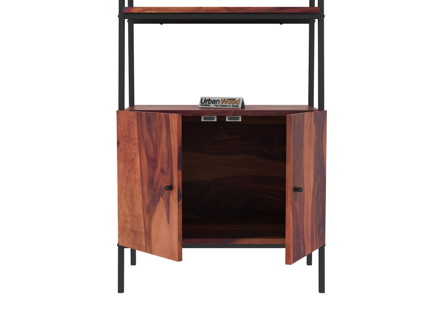 Buy Eross Bookrack (Teak Finish) Online at Lowest Prices : Urbanwood