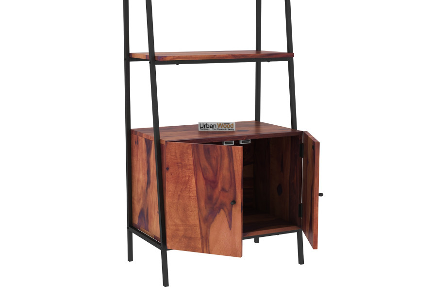 Buy Eross Bookrack (Teak Finish) Online at Lowest Prices : Urbanwood