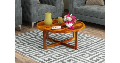 Plush Coffee Table ( Honey Finish )