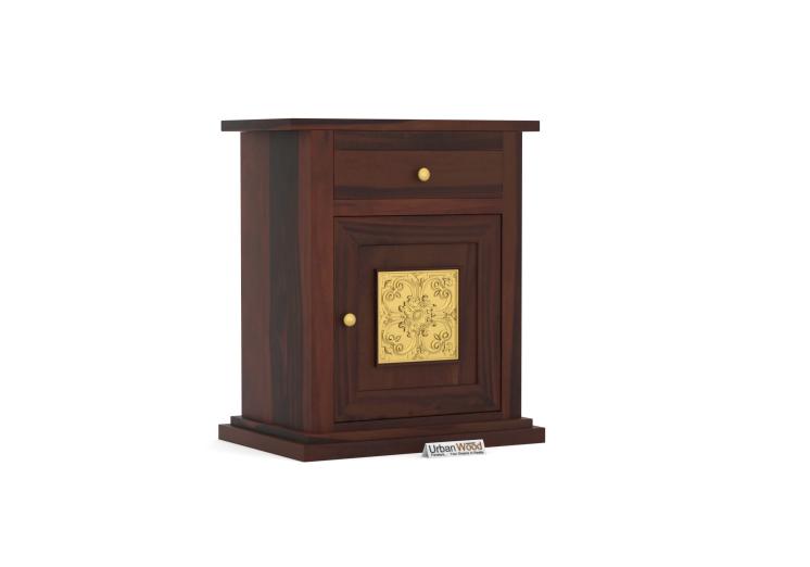 Buy Aristo Bedside Table (Walnut Finish) Online in India | UrbanWood