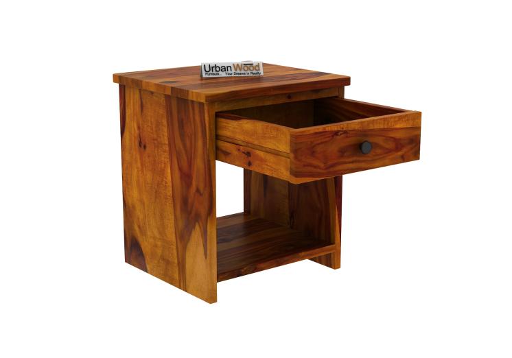 Buy Jolly Bed Side Table ( Honey Finish ) Online in India | UrbanWood