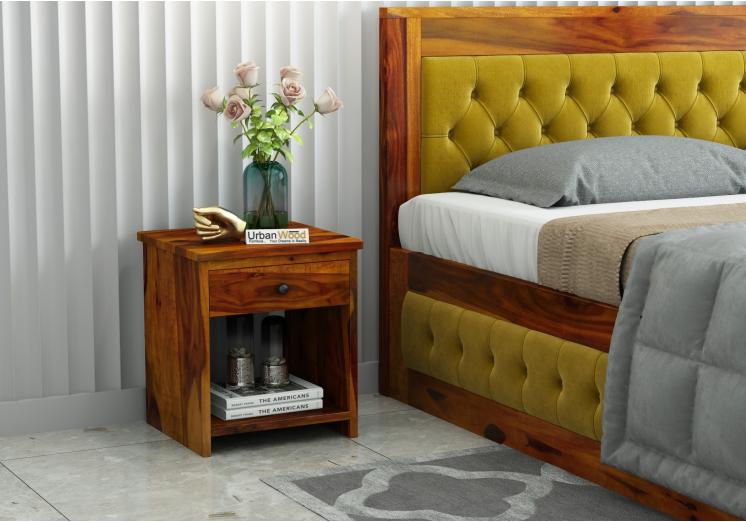 Buy Jolly Bed Side Table ( Honey Finish ) Online in India | UrbanWood