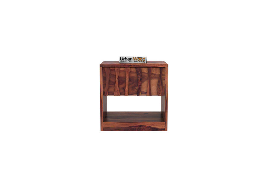 Buy Stack Bedside Table (Teak Finish) Online at Low Prices : Urbanwood