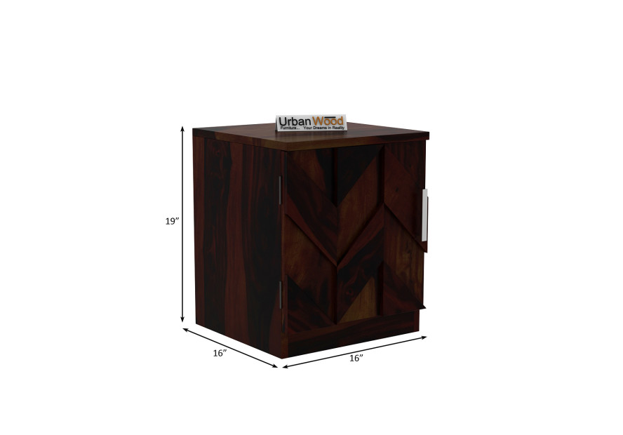 Buy Trace Bed Side Table ( Walnut Finish ) Online in India | UrbanWood