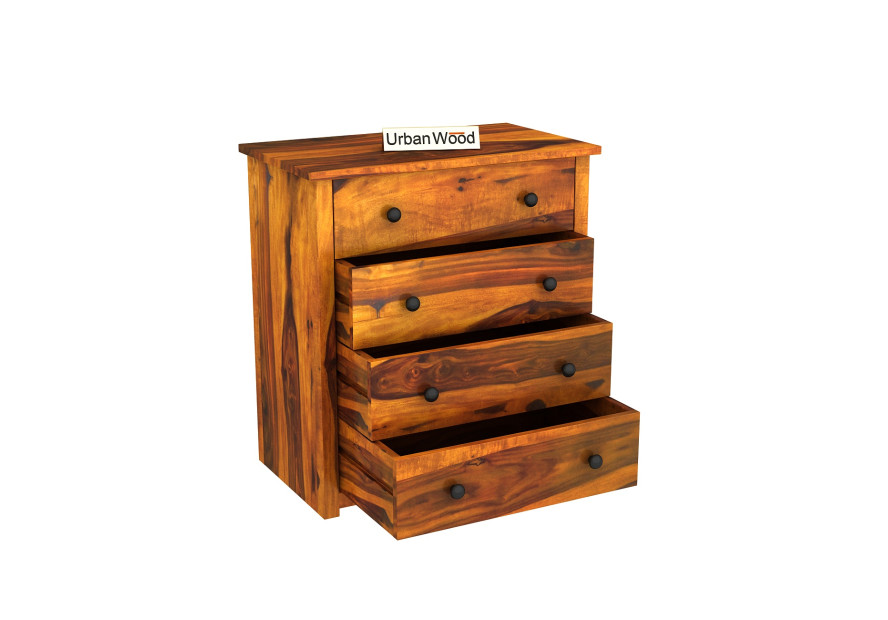 Buy Momento Chest of Drawers (Honey Finish) Online in India : Urbanwood