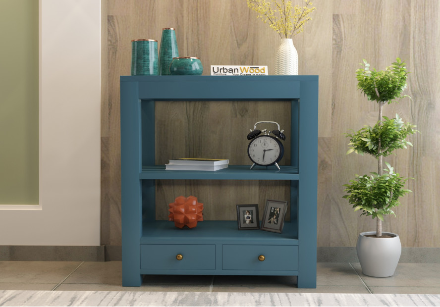Buy Drew Solid Wood Console Table (Rustic Blue) Online in India | UrbanWood