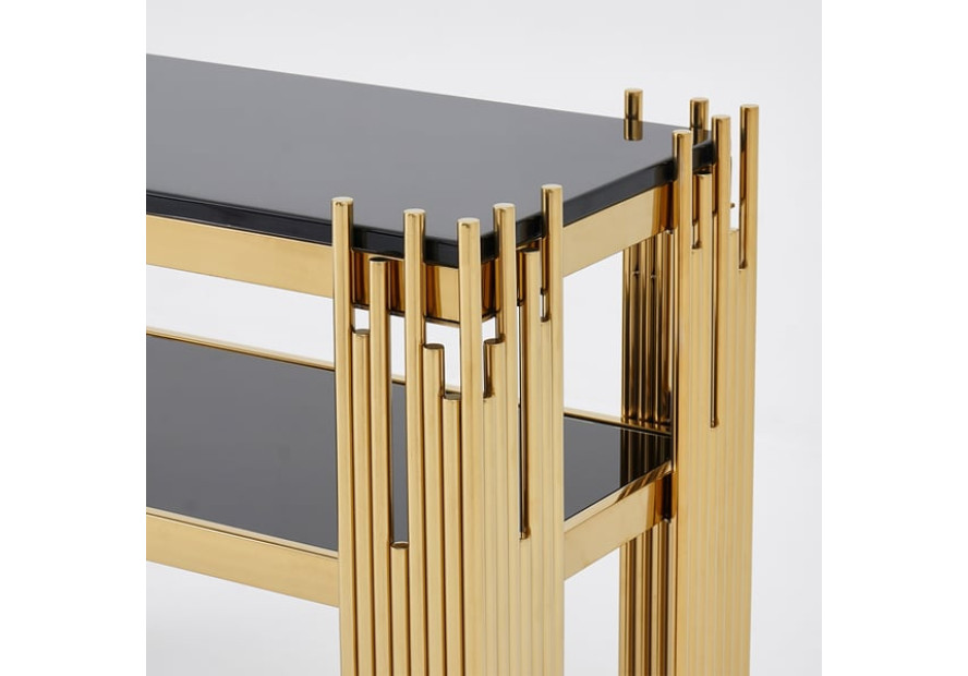 Buy Metallic Console Table (Golden Finish) Online in India | UrbanWood