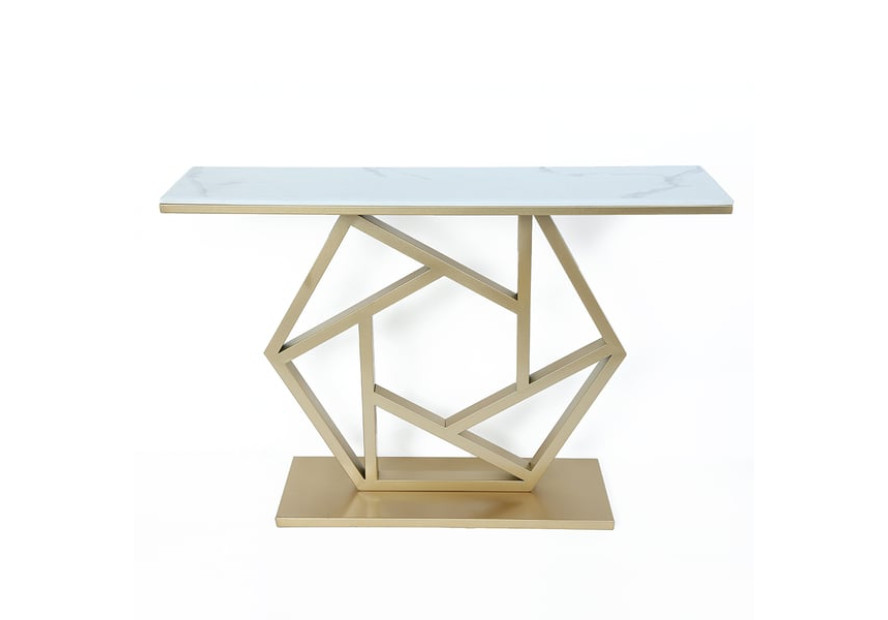 Buy Molten Console Table (Golden Finish) Online in India | UrbanWood