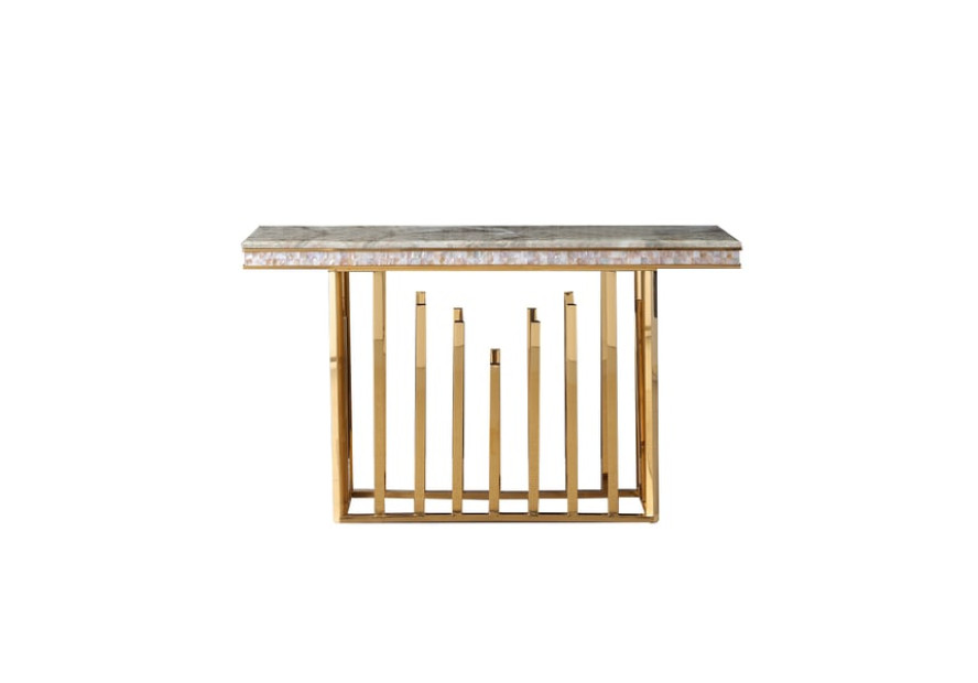 Buy Stellar Console Table (Golden Finish) Online in India | UrbanWood