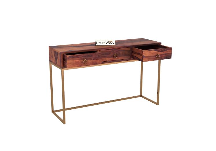 Buy Tanner Console Table (Teak Finish) Online India : Urbanwood