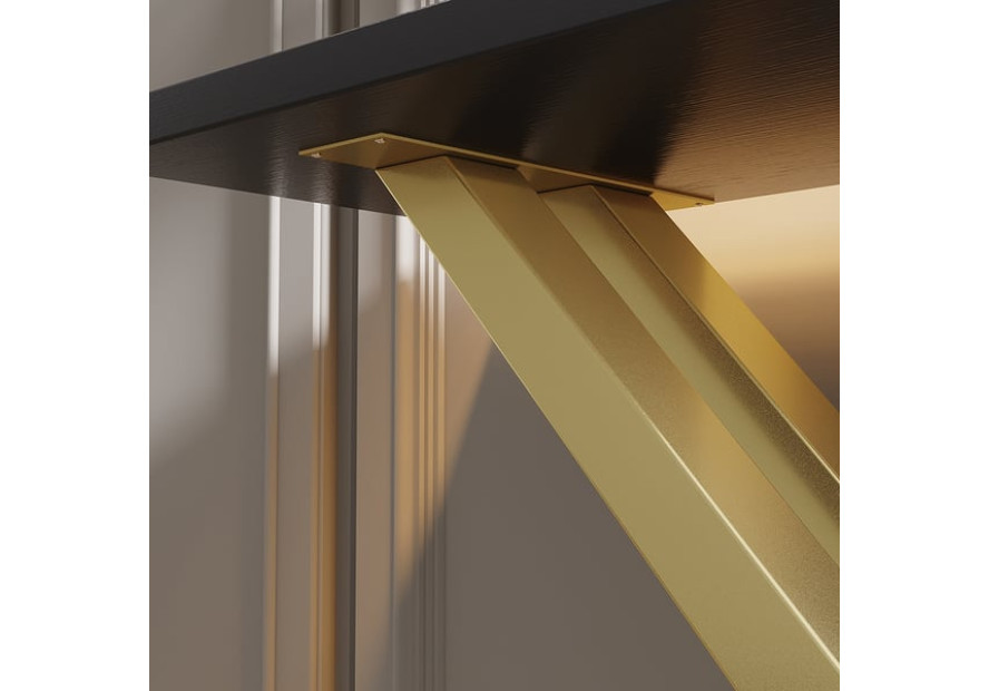 Buy Titan Console Table (Golden Finish) Online in India | UrbanWood