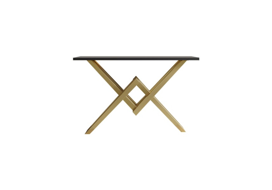 Buy Titan Console Table (Golden Finish) Online in India | UrbanWood