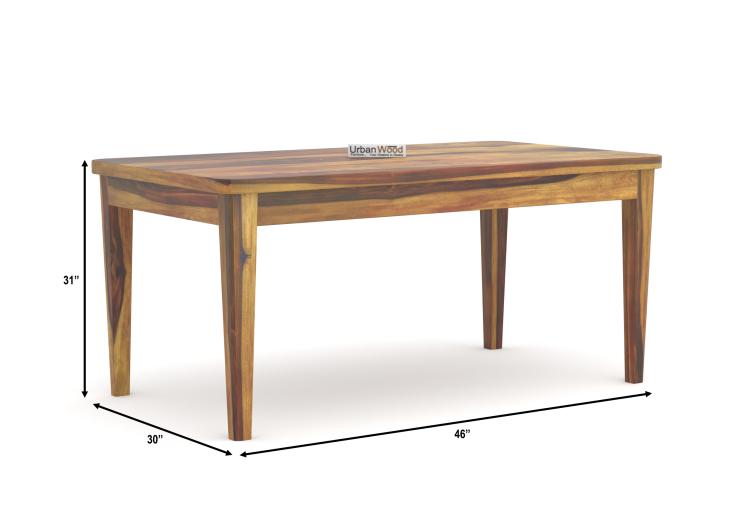 Buy Vera 4-Seater Dining Table (Lite Honey Finish) Online in India ...