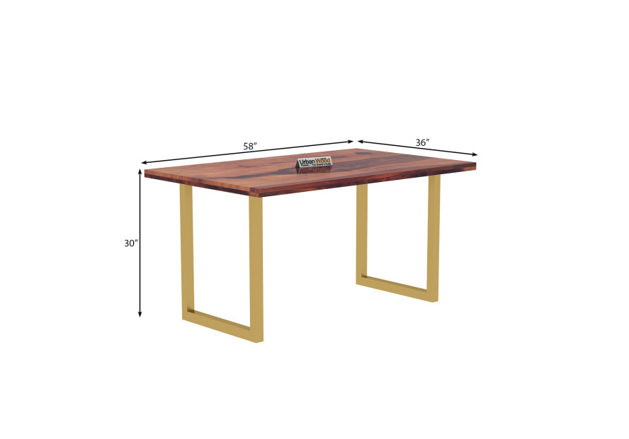 Tale 4-Seater Dining Table Set ( Teak Finish )