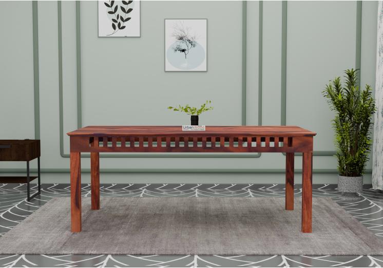 Buy Kate 6-Seater Dining Table (Teak Finish) Online in India | UrbanWood