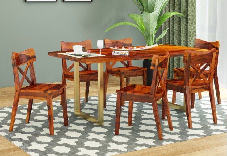 Dining Sets: Buy 6 Seater Dining Table Sets Online Best Prices : Urbanwood