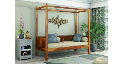 Buy Prep Poster Diwan (Honey Finish) Online at Best Prices : Urbanwood