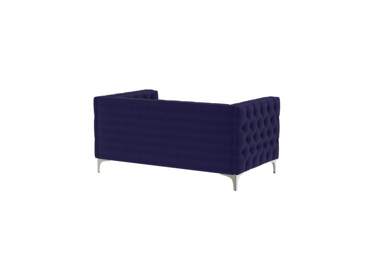 Buy Curio 2 Seater Fabric Sofa (Cotton, Navy Blue) Online in India ...