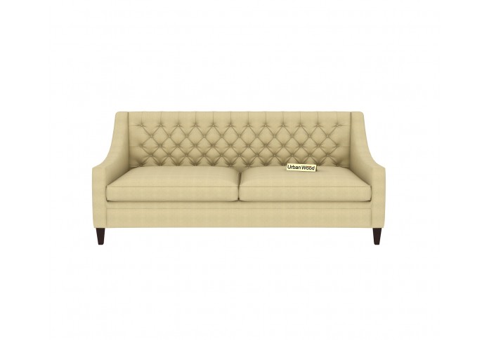 Buy Curio 3 Seater Sofa (Cotton, Sepia cream) Online India - Urbanwood