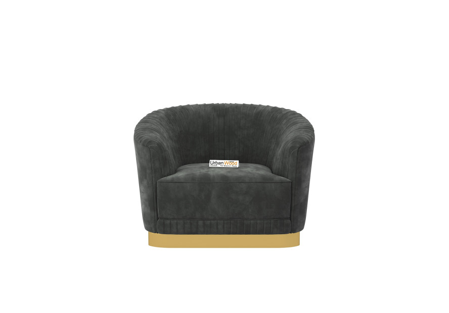Buy Roy 2+1+1 Seater Fabric Sofa (Velvet, Stone Grey) Online in India ...