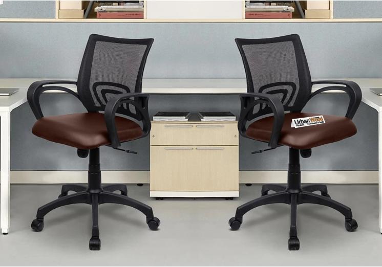 Morgan Office Chair (Black + Brown)
