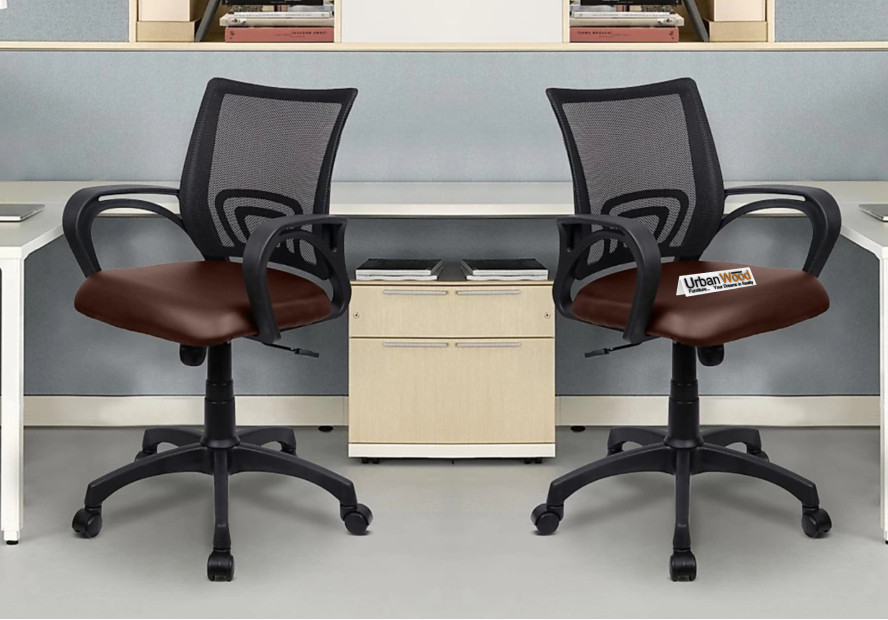 Morgan Office Chair (Black + Brown)