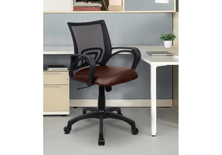 Morgan Office Chair (Black + Brown)
