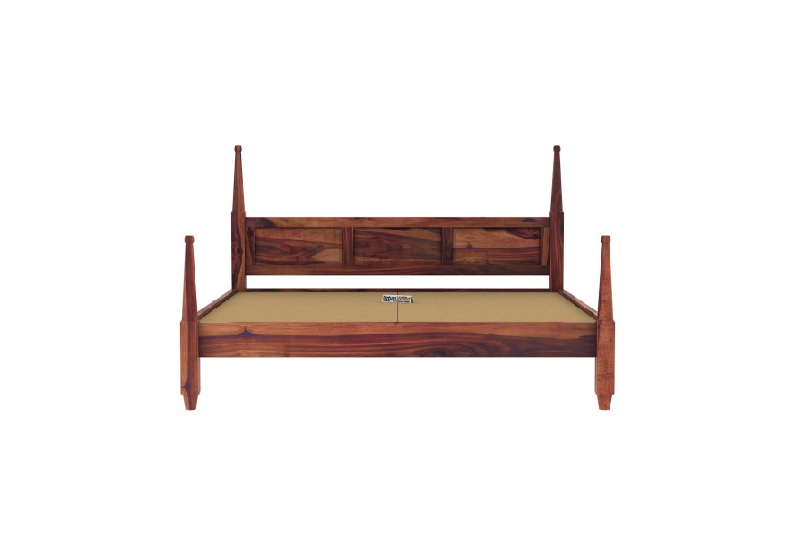 Buy Half Canopy Poster Bed (King Size, Teak Finish) Online in India ...