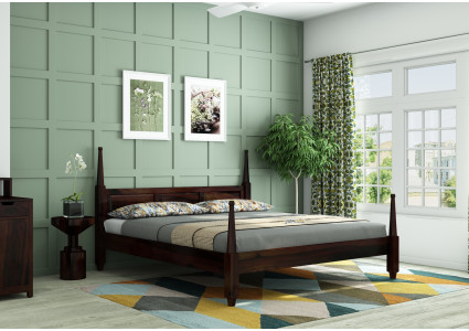 Poster Bed : Buy Wooden 4 Poster Bed Online in India - Urbanwood