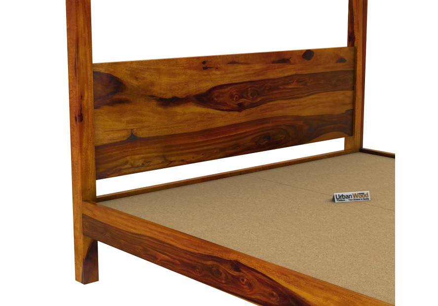 Buy Sigma Poster Bed (King Size, Honey Finish) Online in India | UrbanWood