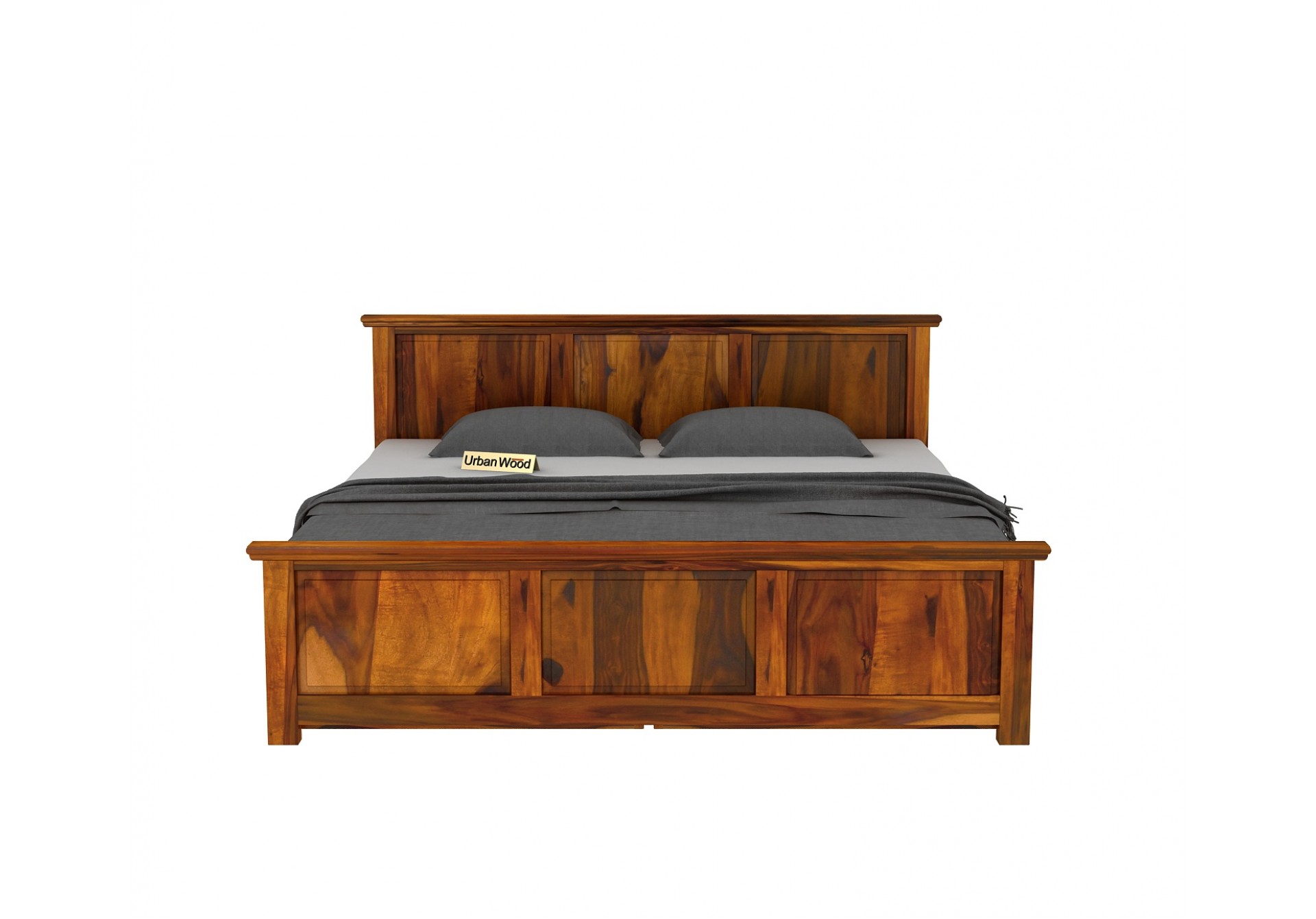 Buy Babson Bed with Storage King Size Honey Finish Online: Urbanwood