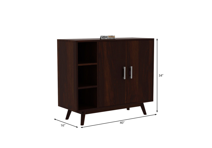Buy Classic Shoe Rack (Walnut Finish) Online in India : Urbanwood