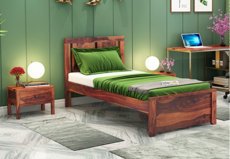 Single Beds: Buy Wooden Single Bed Online at Lowest Price | Urbanwood