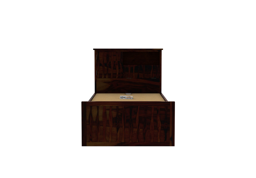 Buy Stack Single Bed With Drawer Storage (Walnut Finish) Online : Urbanwood