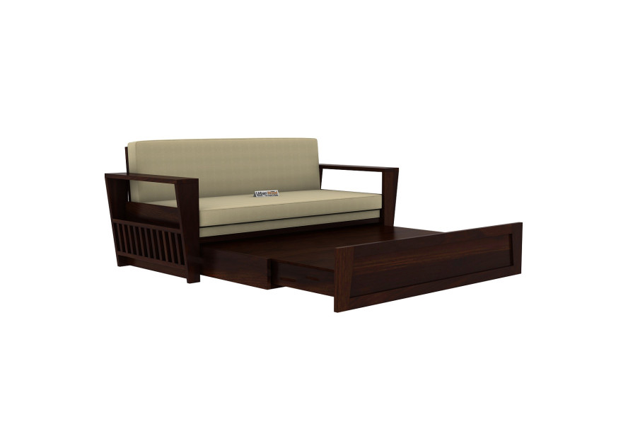 Buy Bedex Sofa Cum Bed King Size (Walnut Finish) Online India : Urbanwood