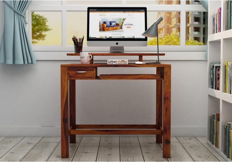 Buy Della Computer Tables (Honey Finish) Online in India : Urbanwood