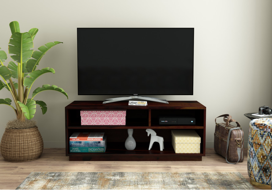 Buy Anvil TV Unit (Walnut Finish) Online at Lowest Prices : Urbanwood