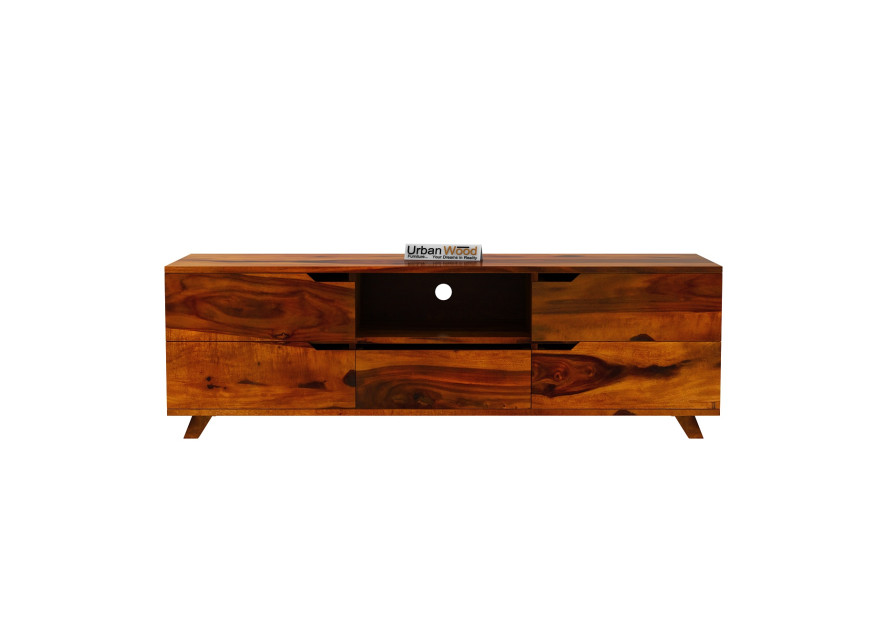 Buy Binny TV unit (Honey Finish) Online India at Best Price: Urbanwood