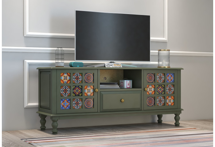 Buy Anvil TV Unit (Teak Finish) Online at Best Prices: Urbanwood