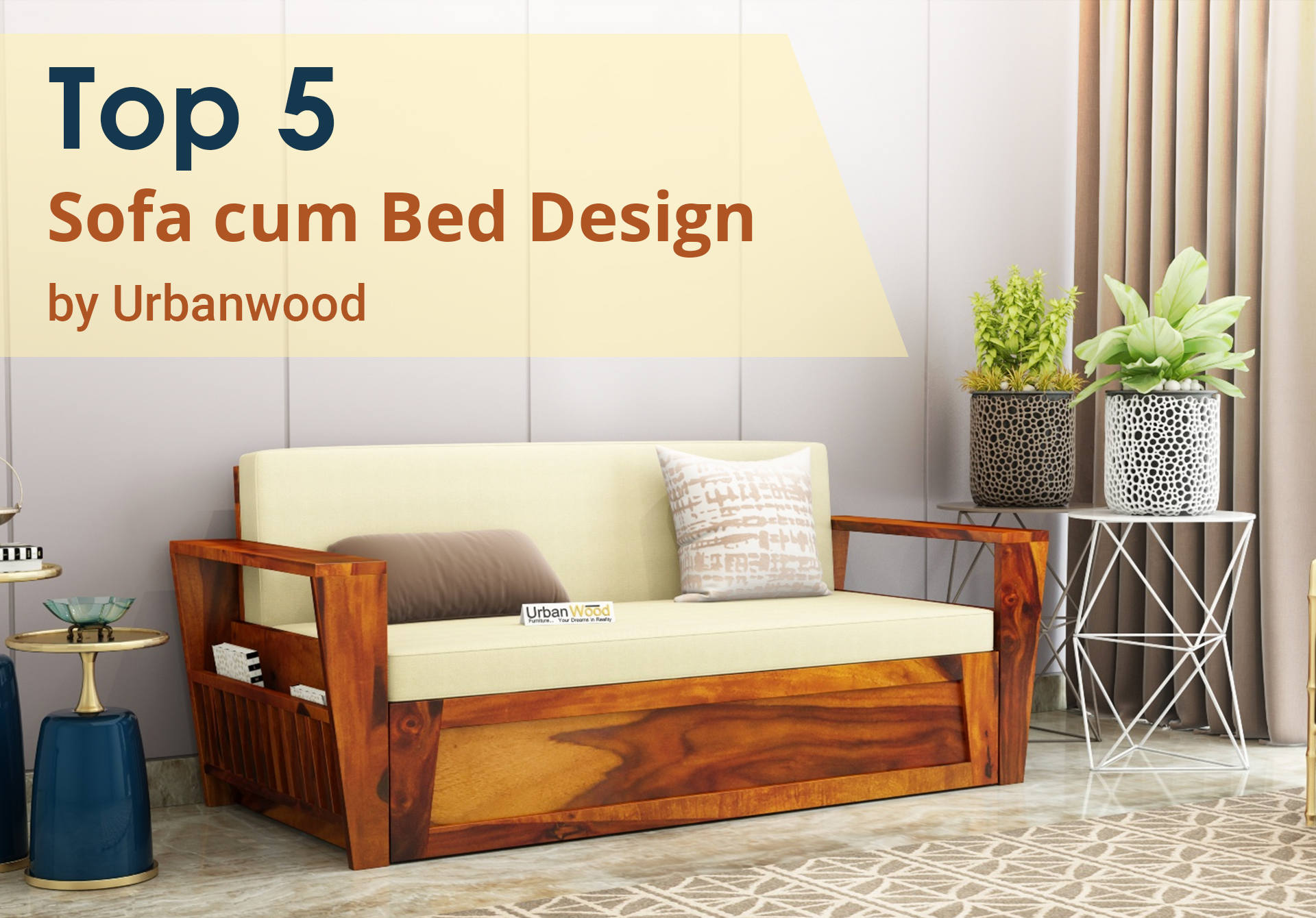 Top 5 Sofa cum Bed Designs by Urbanwood